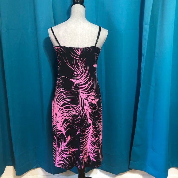 Nally & Millie | Dresses | Summer Dress By Nally Millie Black With Pink ...